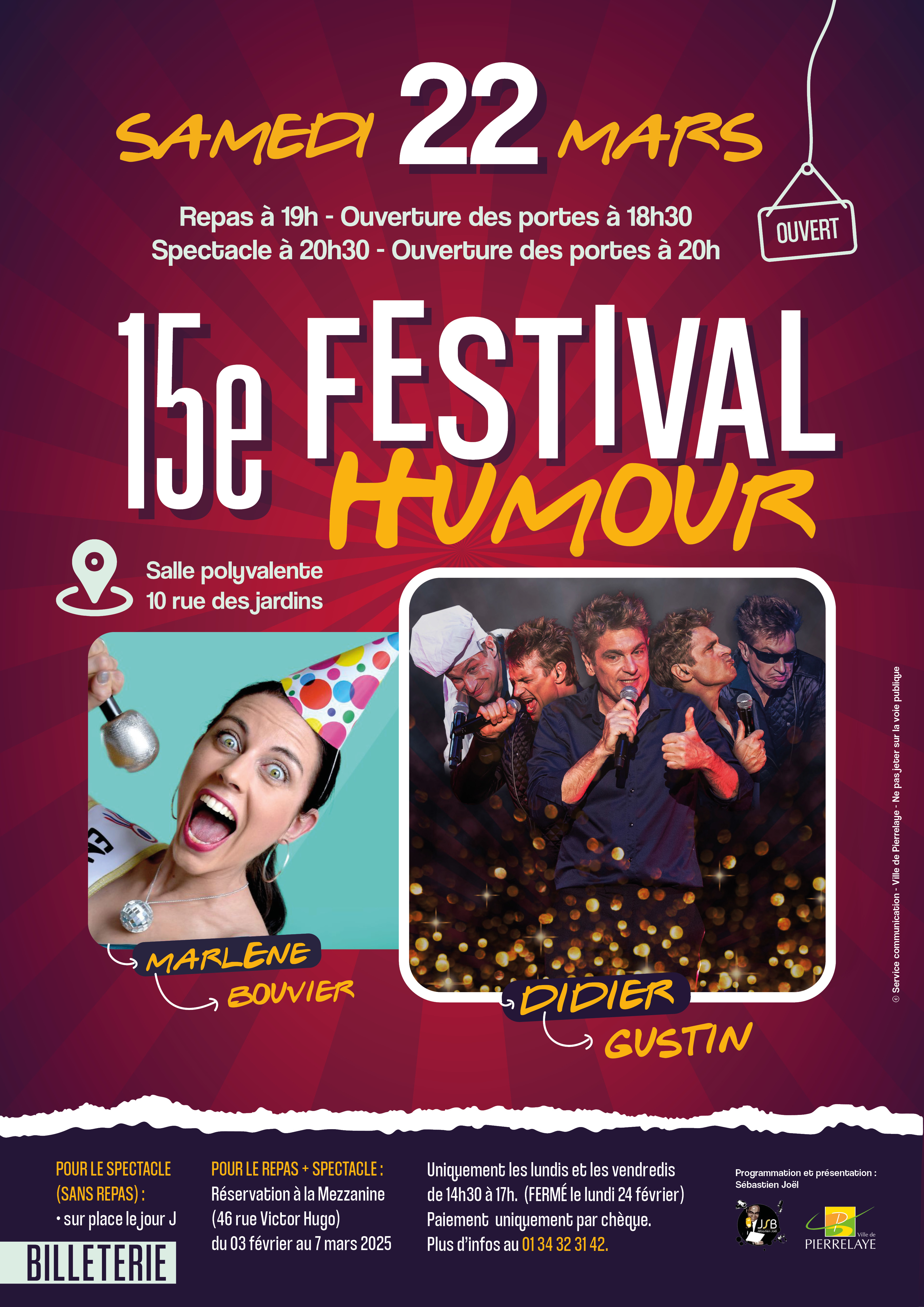 FESTIVAL HUMOUR | Avec Didier Gustin et Marlène Bouvier | Val Parisis